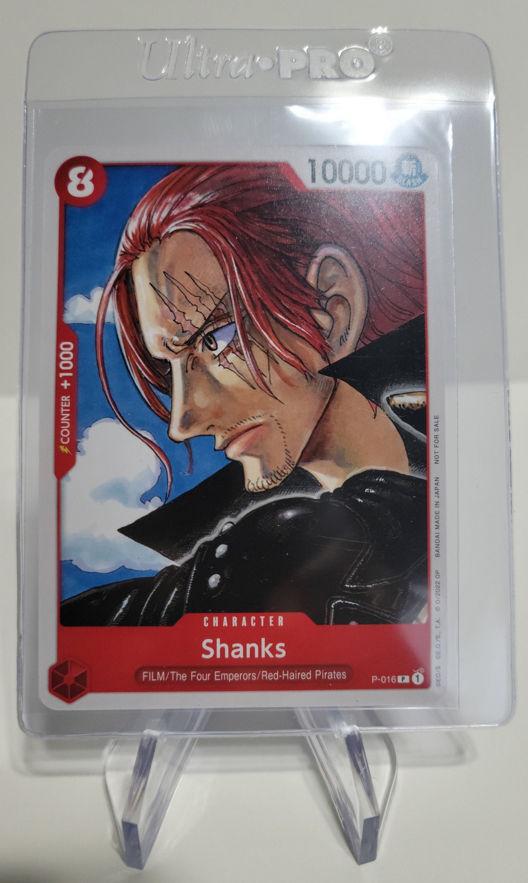 Authentic One Piece Card Game Film Red Promo English 3 Card Pack Shanks ...