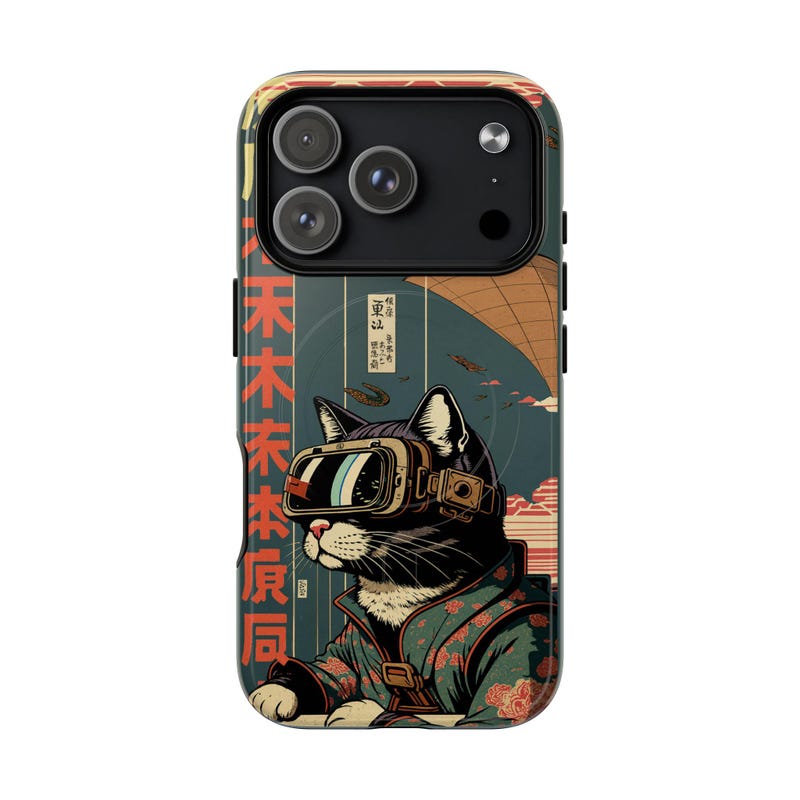 Cat Cyberpunk Phone Case - Etsy