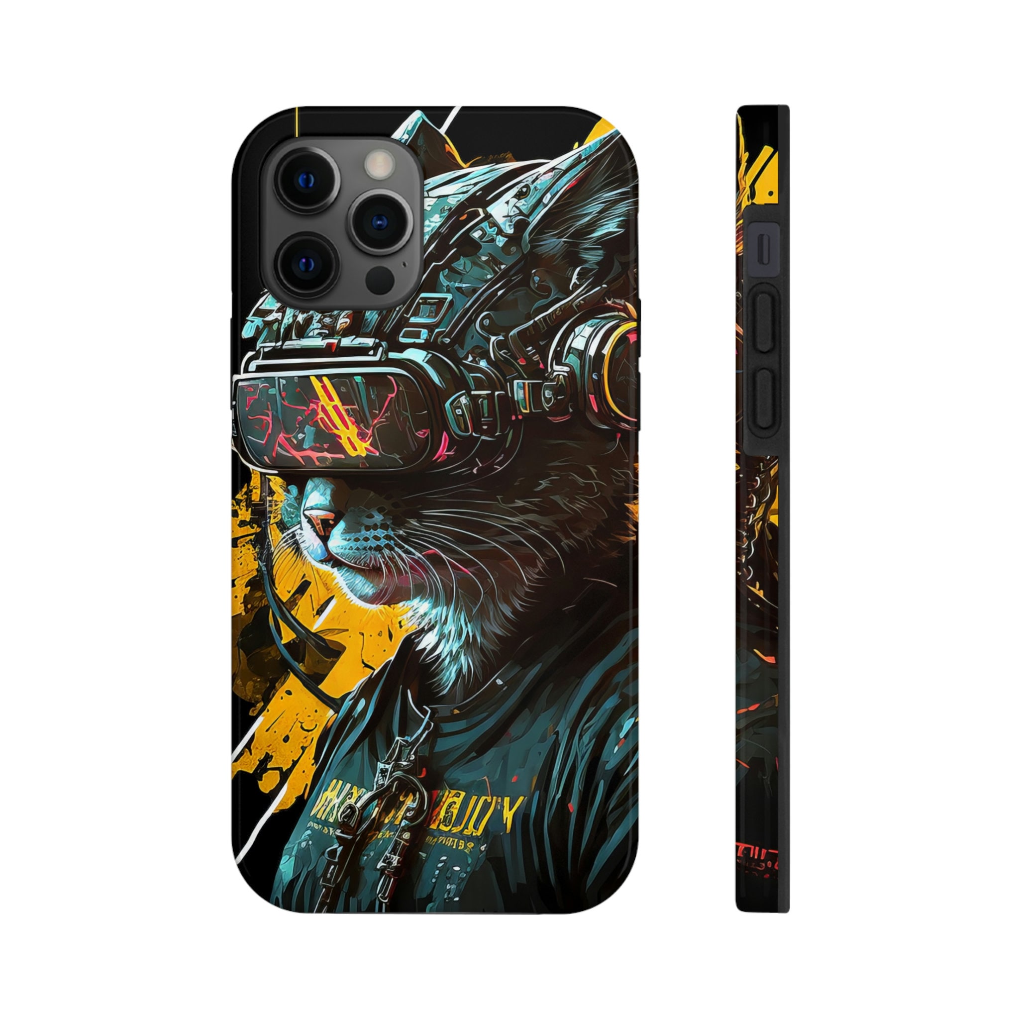 Cyberpunk Sci-fi Cats Cipher Iphone 11 12 13 14 Pro Max - Etsy