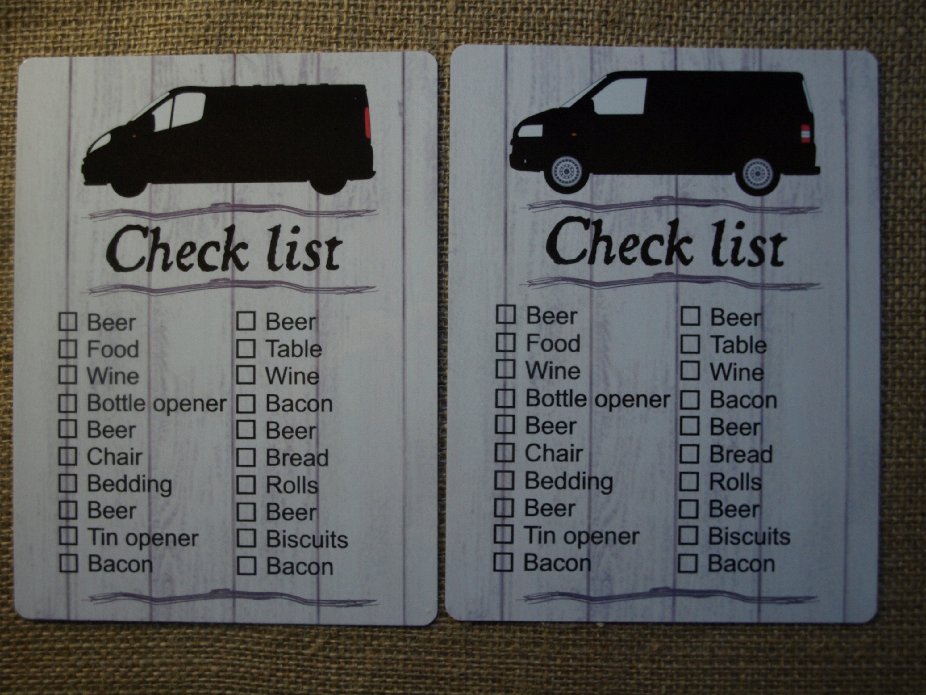 Camper Van Check List Plaque Camper Van Funny Plaque VW Camper Van - Etsy