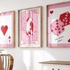 Valentines Day Gallery Wall Print Set, Valentines Day Prints, Modern ...
