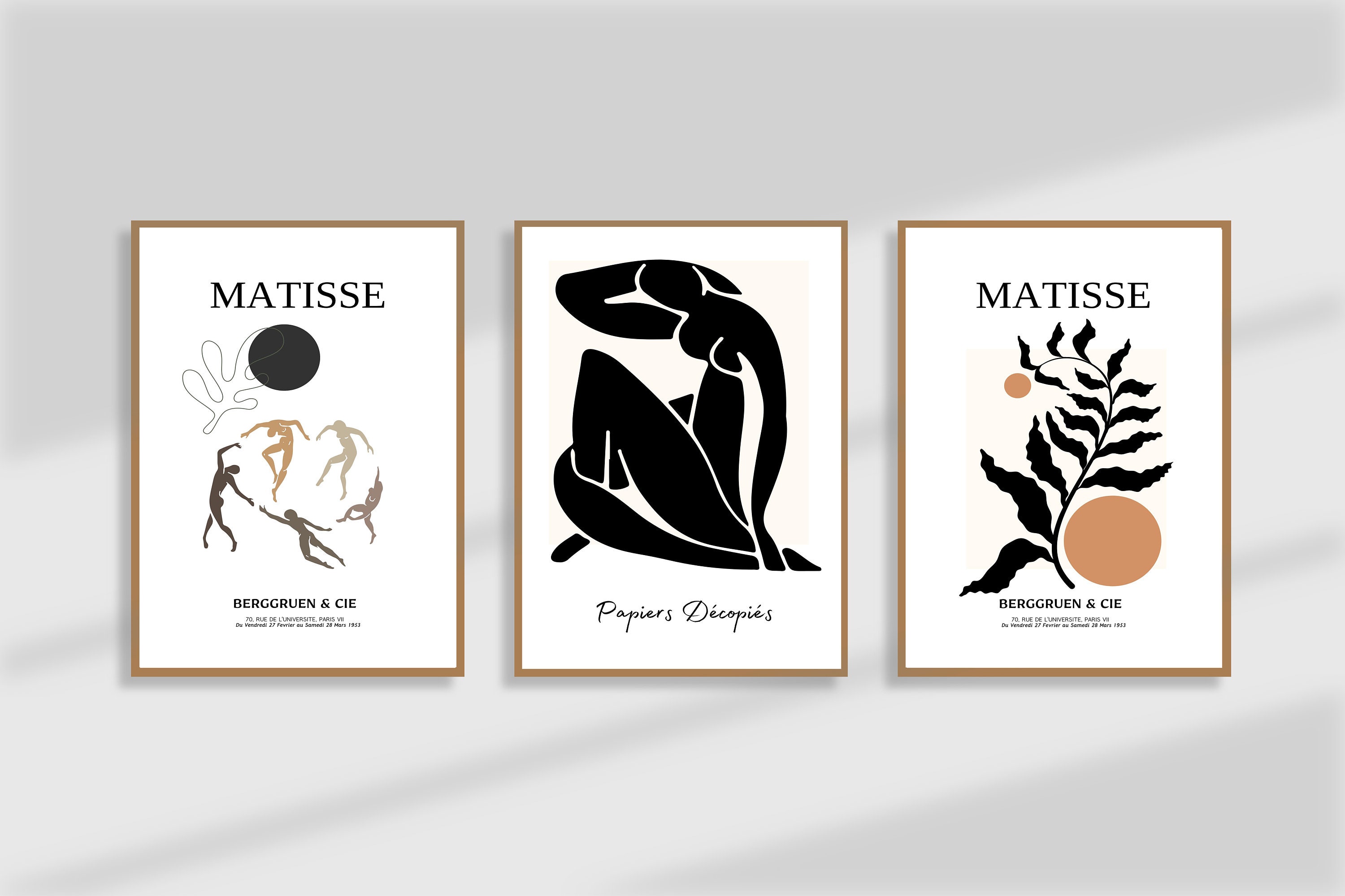 Matisse Posters Matisse Black and White Print Set Henri - Etsy