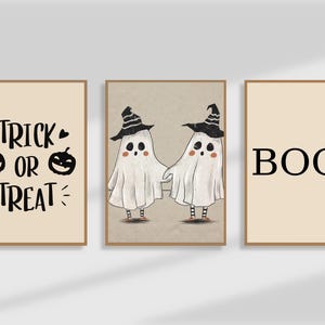 Halloween Printable Wall Art, Ghost Print, Halloween Decor, Halloween ...
