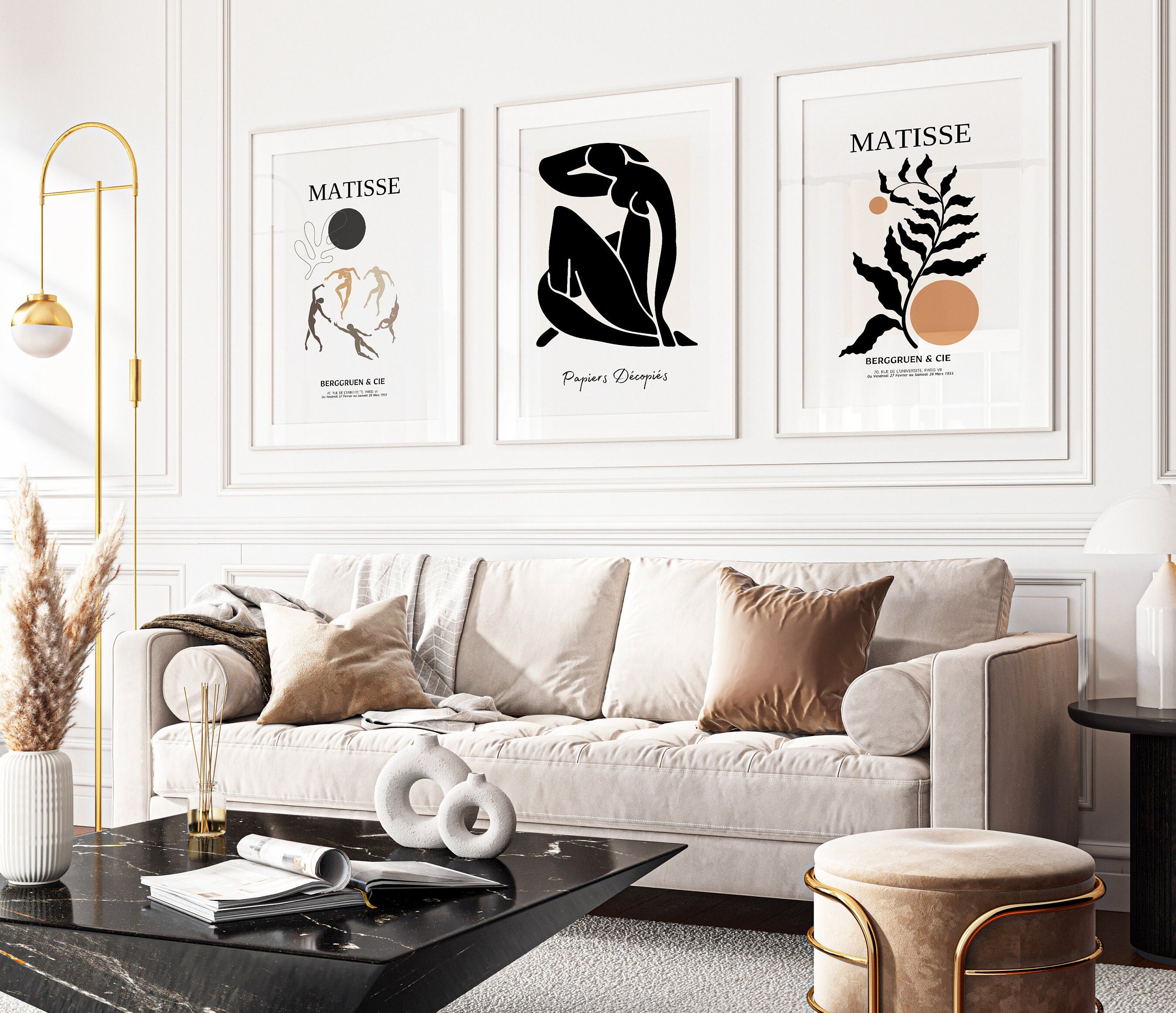 Matisse Posters Matisse Black and White Print Set Henri - Etsy