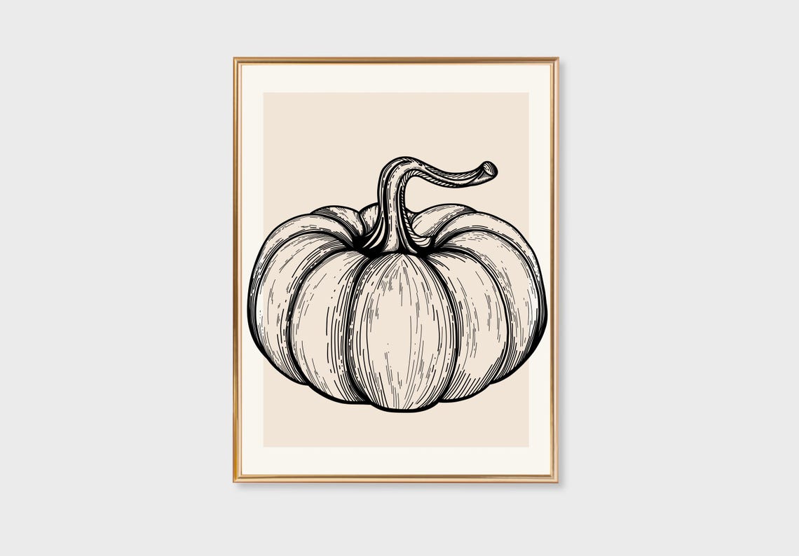 Autumn Wall Print Set of 3, Fall Wall Prints, Black, Beige Autumn ...