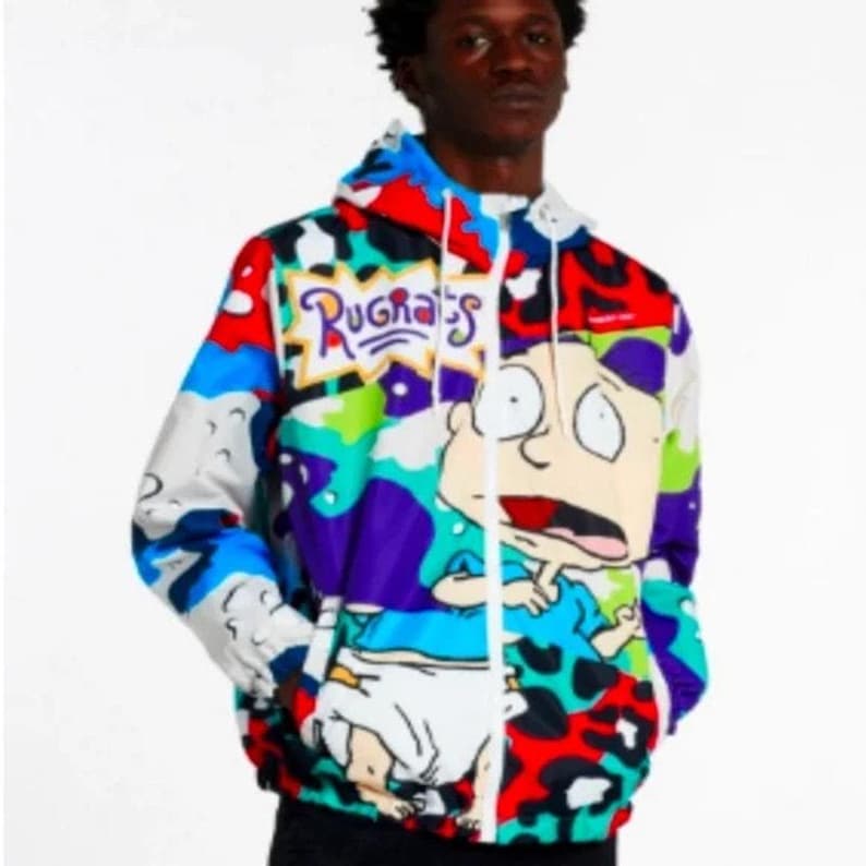 Mens Member Only X Nickelodeon Rugrats Hooded Windbreaker Size Large - Etsy