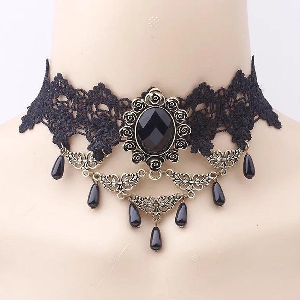Black Choker - Etsy