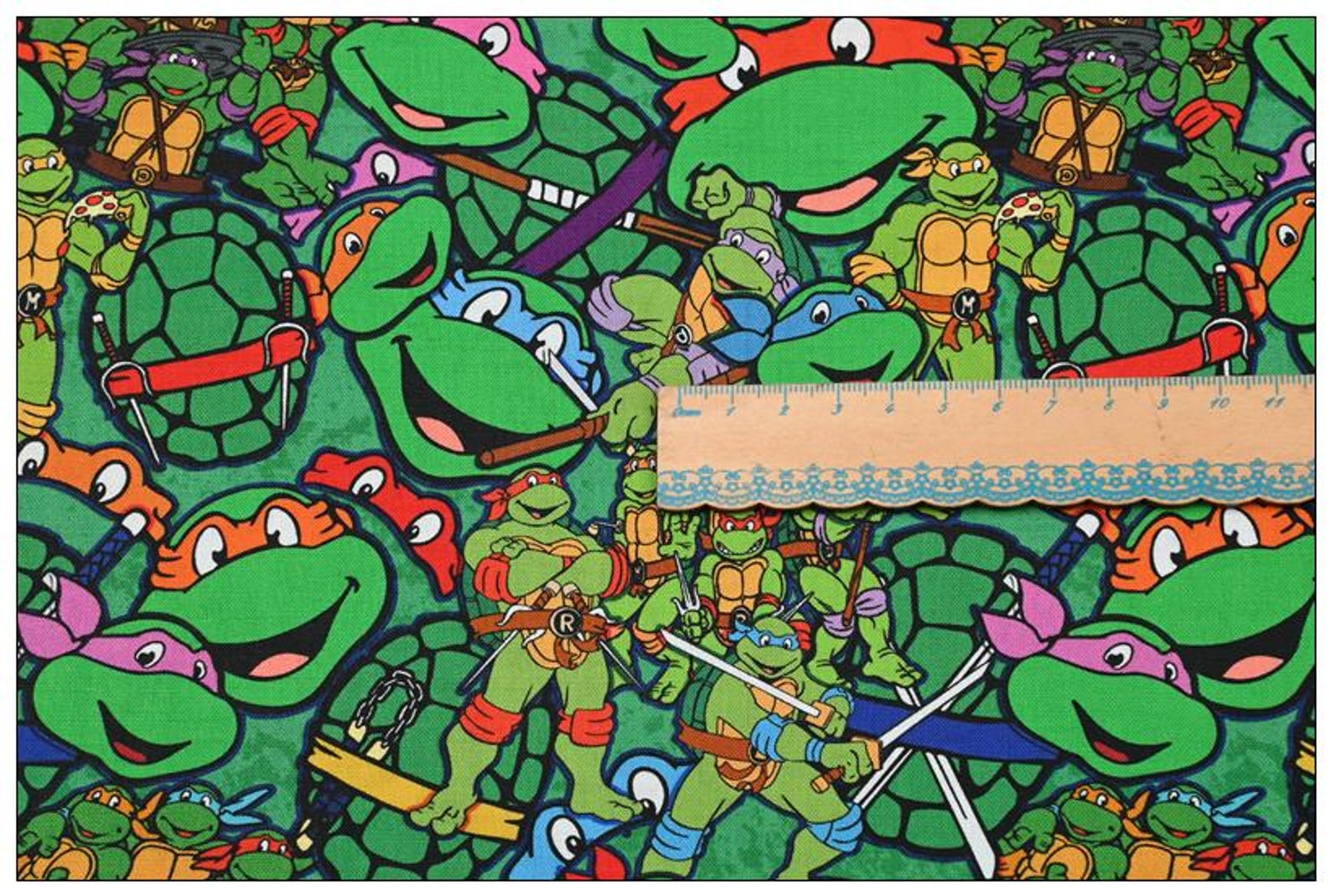 Teenage Mutant Ninja Turtles Fabric TMNT Print Fabric Cartoon Cotton ...