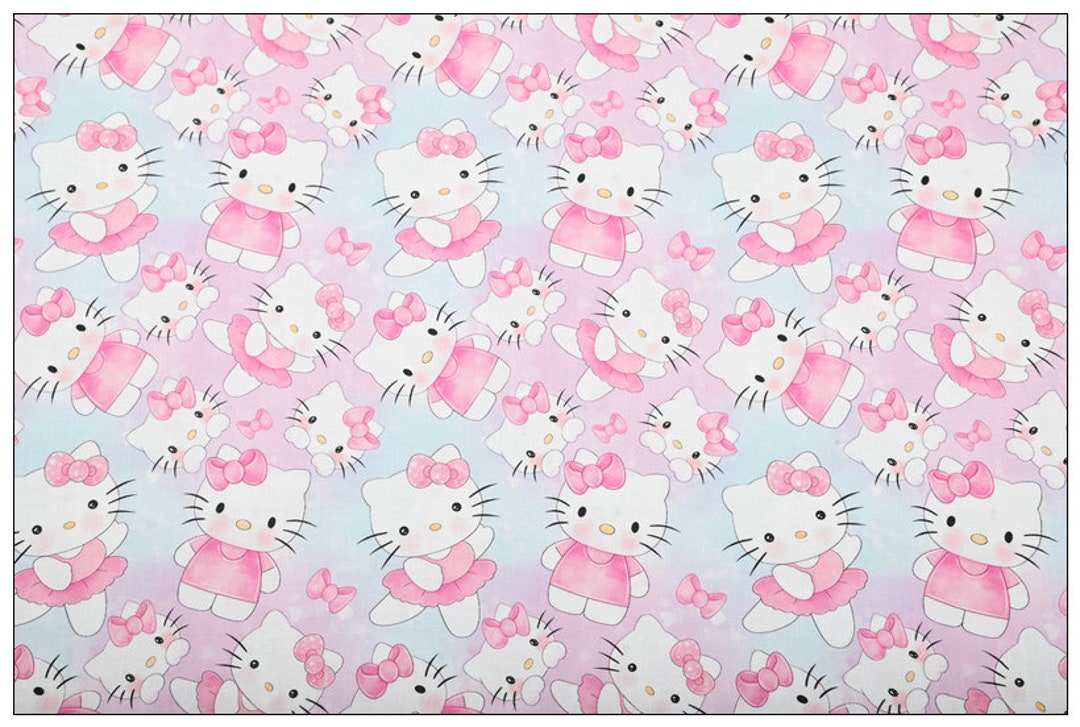 Hello Kitty Fabric Lucky Kitty Fabric Japanese Anime Fabric Cartoon ...