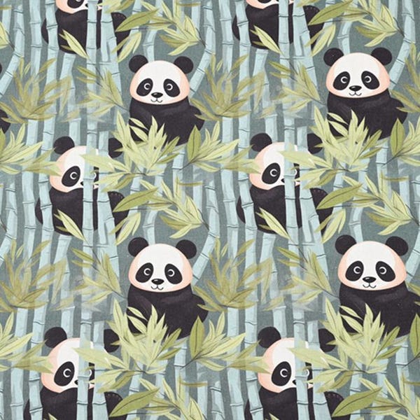 Panda Fabric - Etsy UK