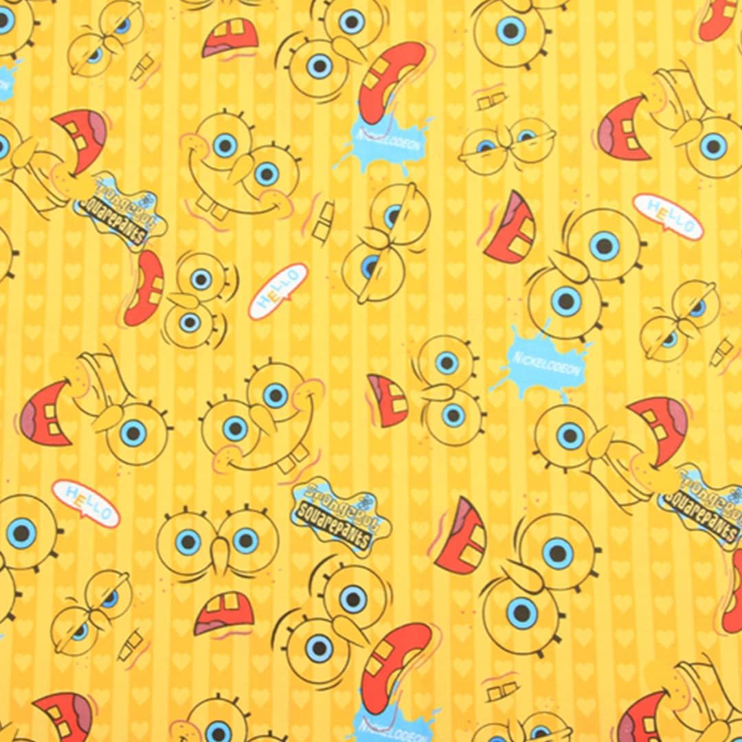 Spongebob Squarepants Fabric Spongebob Patrick Fabric Anime Fabric ...
