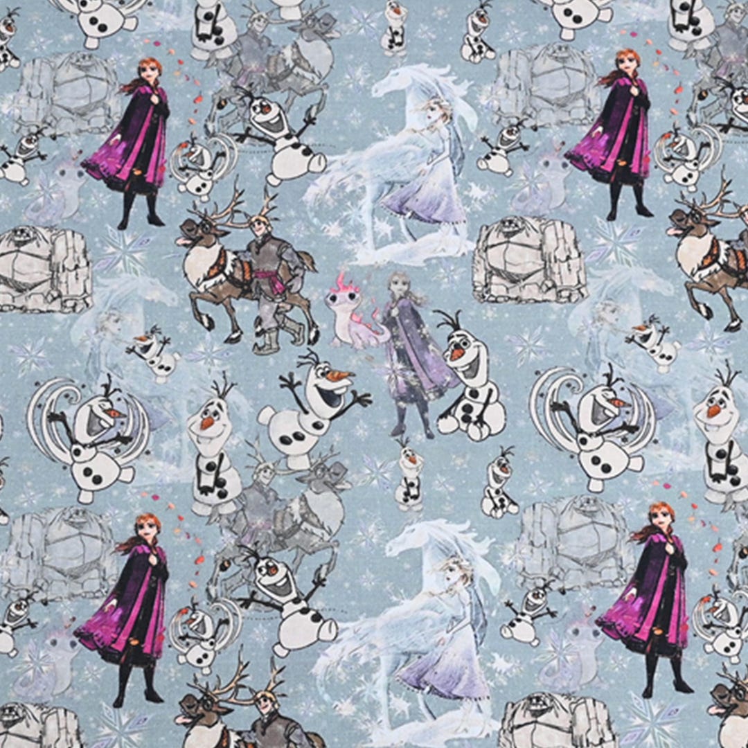 Frozen Disney Princess Fabric Elsa and Anna Fabric Cartoon Cotton ...