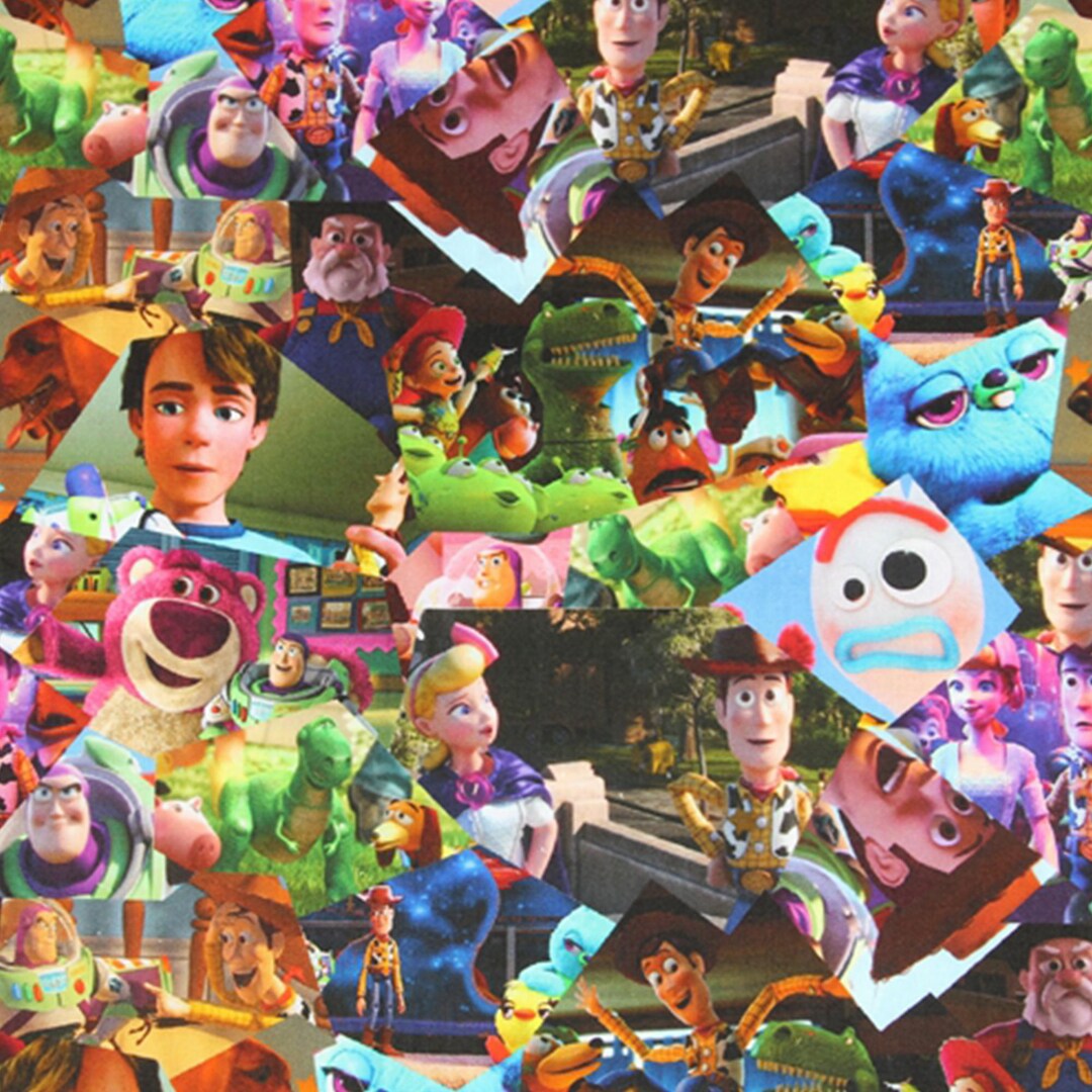 Disney Toy Story Fabric Buzz Lightyear Woody Fabric Cartoon Cotton ...