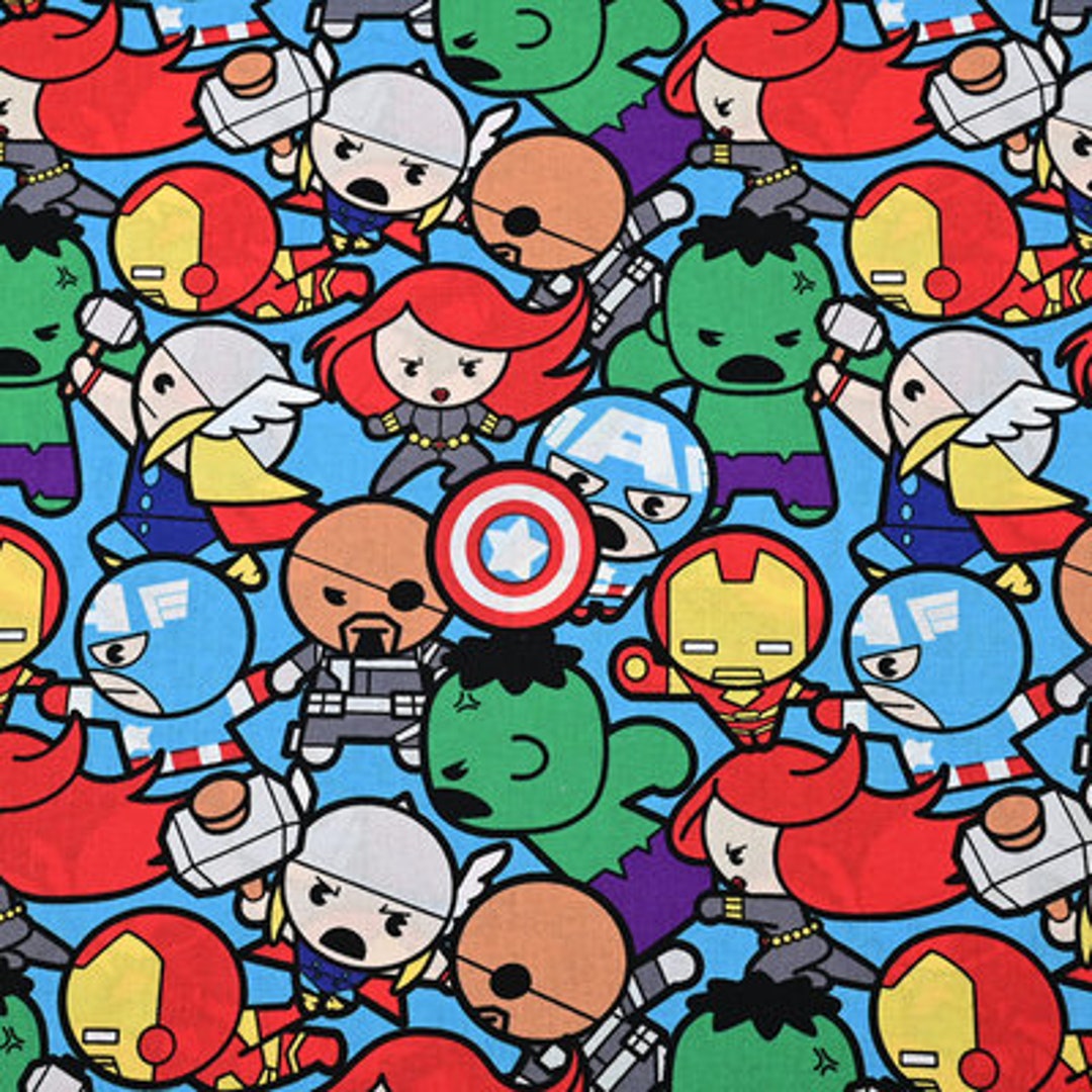 Marvel Fabric Marvel Avengers Fabric DC Comics Fabric Cartoon Cotton ...