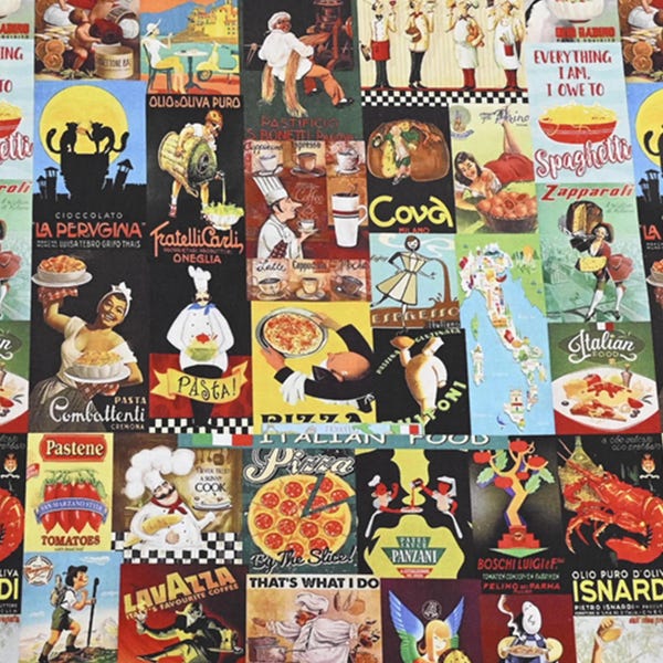 Food Chef Fabric - Etsy UK