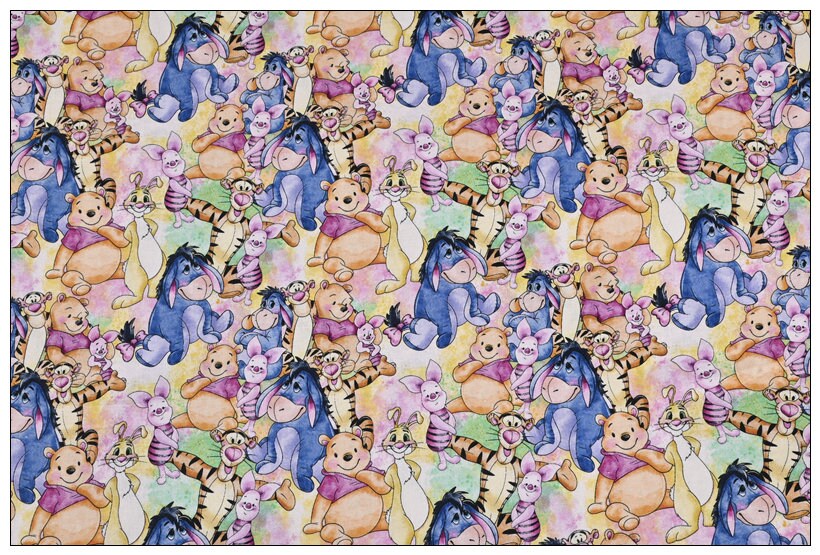 Disney Winnie the Pooh Fabric Pooh Bear Eeyore Tigger Piglet Fabric ...
