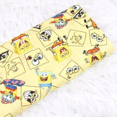 Spongebob Squarepants Fabric Spongebob Patrick Fabric Anime Fabric ...