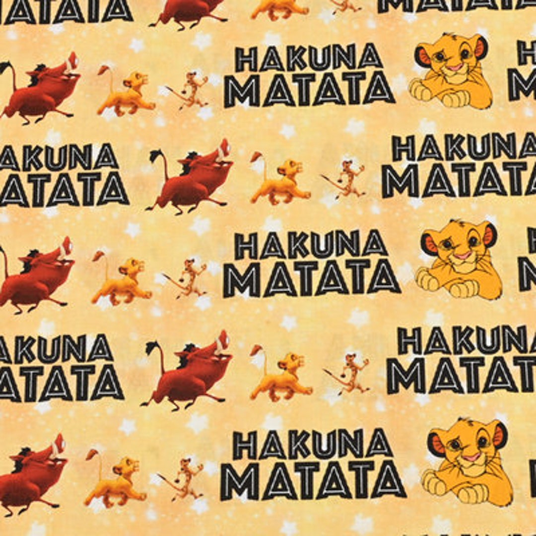 Lion King Fabric Lion Simba Mufasa Fabric Anime Fabric Cartoon Cotton ...