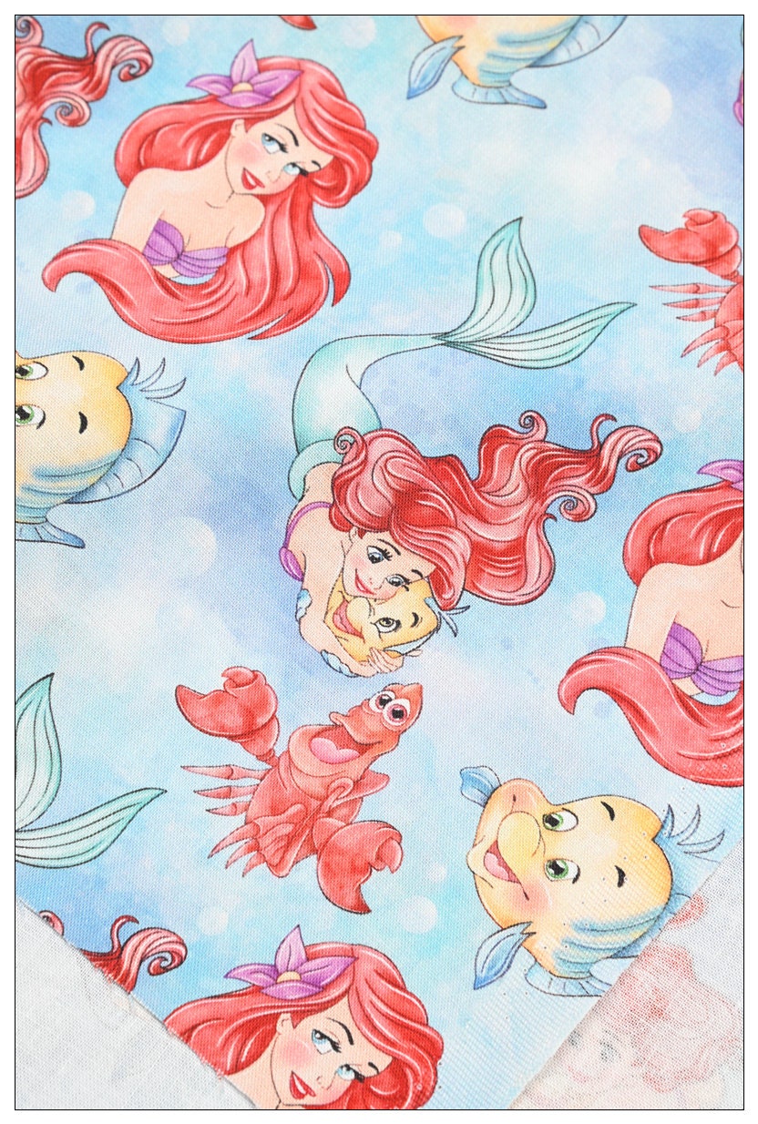 Disney Little Mermaid Ariel Fabric Disney Princess Fabric - Etsy