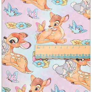 Bambi Fabric Bambi and Friends Fabric Anime Fabric Cartoon Cotton ...