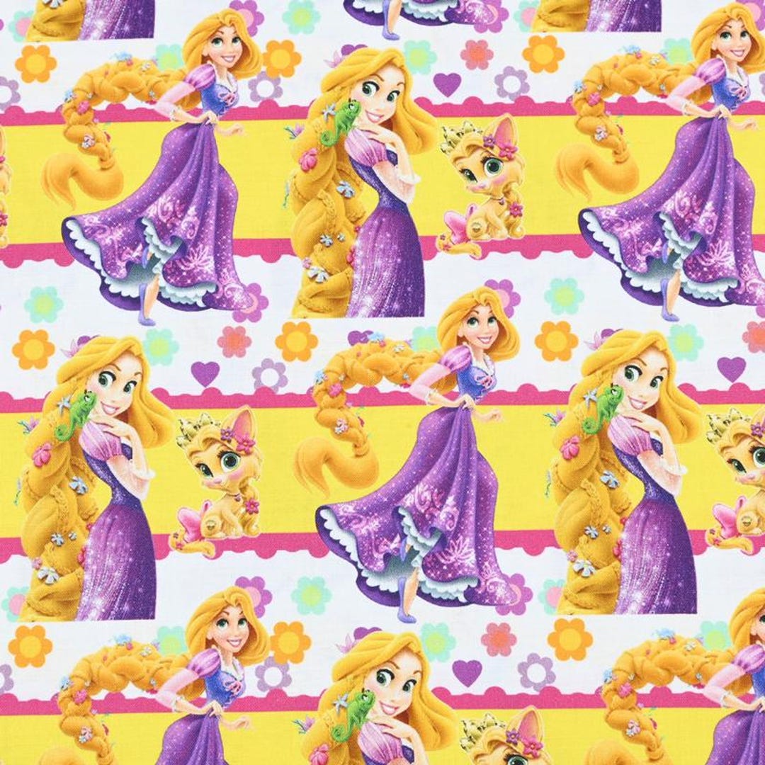Tangled Fabric Rapunzel Fabric Disney Princess Fabric Cartoon Cotton ...