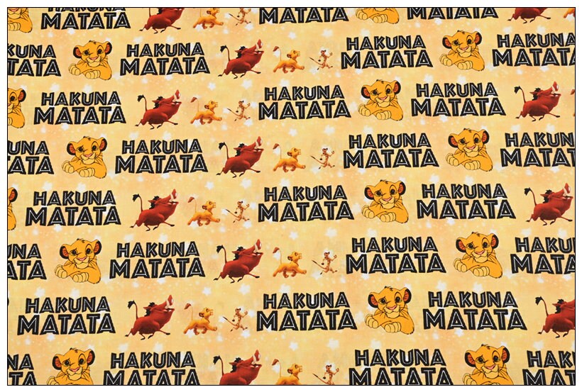 Lion King Fabric Lion Simba Mufasa Fabric Anime Fabric Cartoon Cotton ...