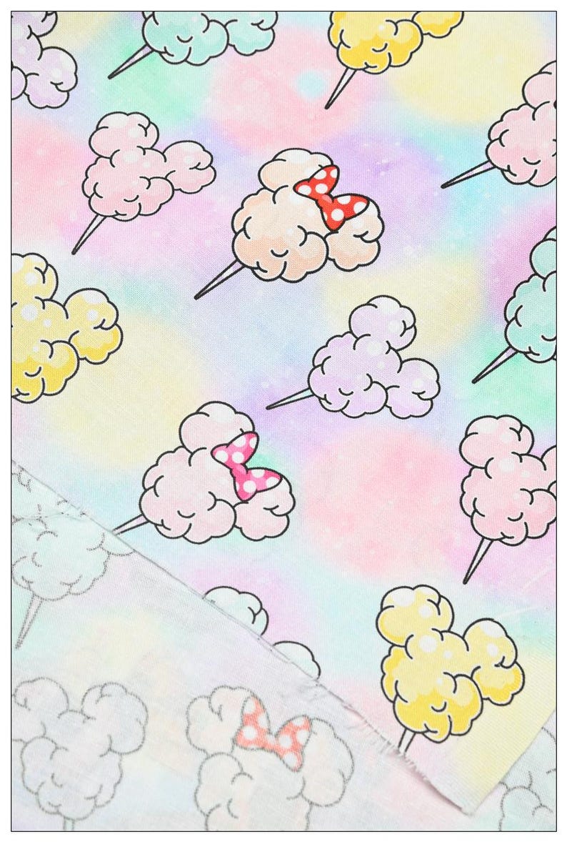 Mickey Minnie Mouse Fabric Headband Fabric Anime Fabric Cartoon Cotton ...