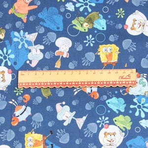 Spongebob Squarepants Fabric Spongebob Patrick Fabric Anime Fabric ...