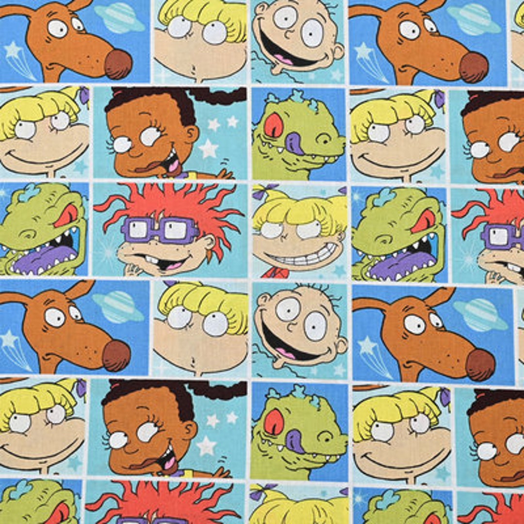 Rugrats Fabric 90’s Fabric Cartoon Cotton Fabric by the Half Yard - Etsy