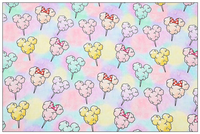Mickey Minnie Mouse Fabric Headband Fabric Anime Fabric Cartoon Cotton ...