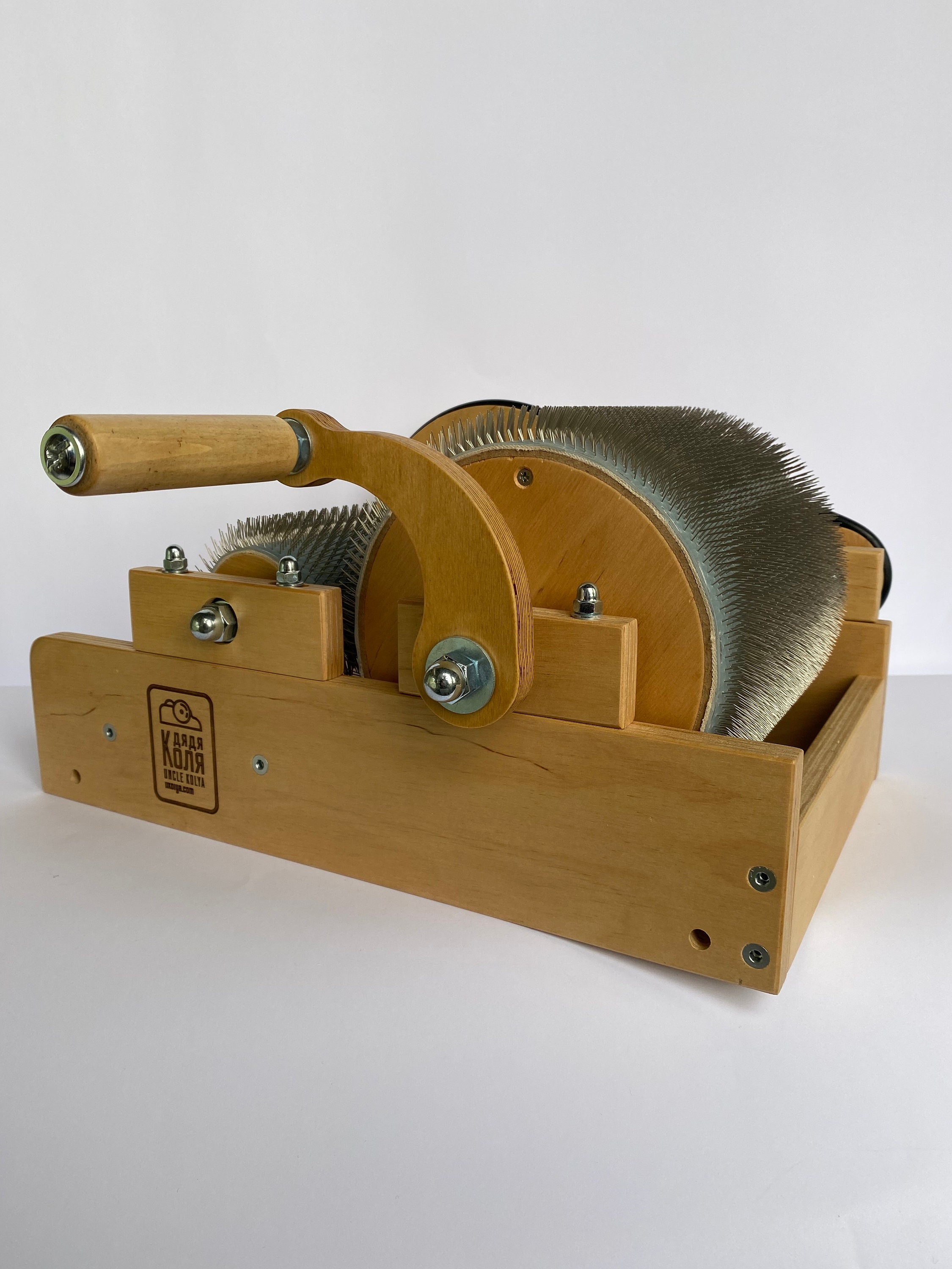 Drum Carding TPI 96\108 Machine for Wool | Carding Machine | Wool Processing | Uncle Kolya Small ...