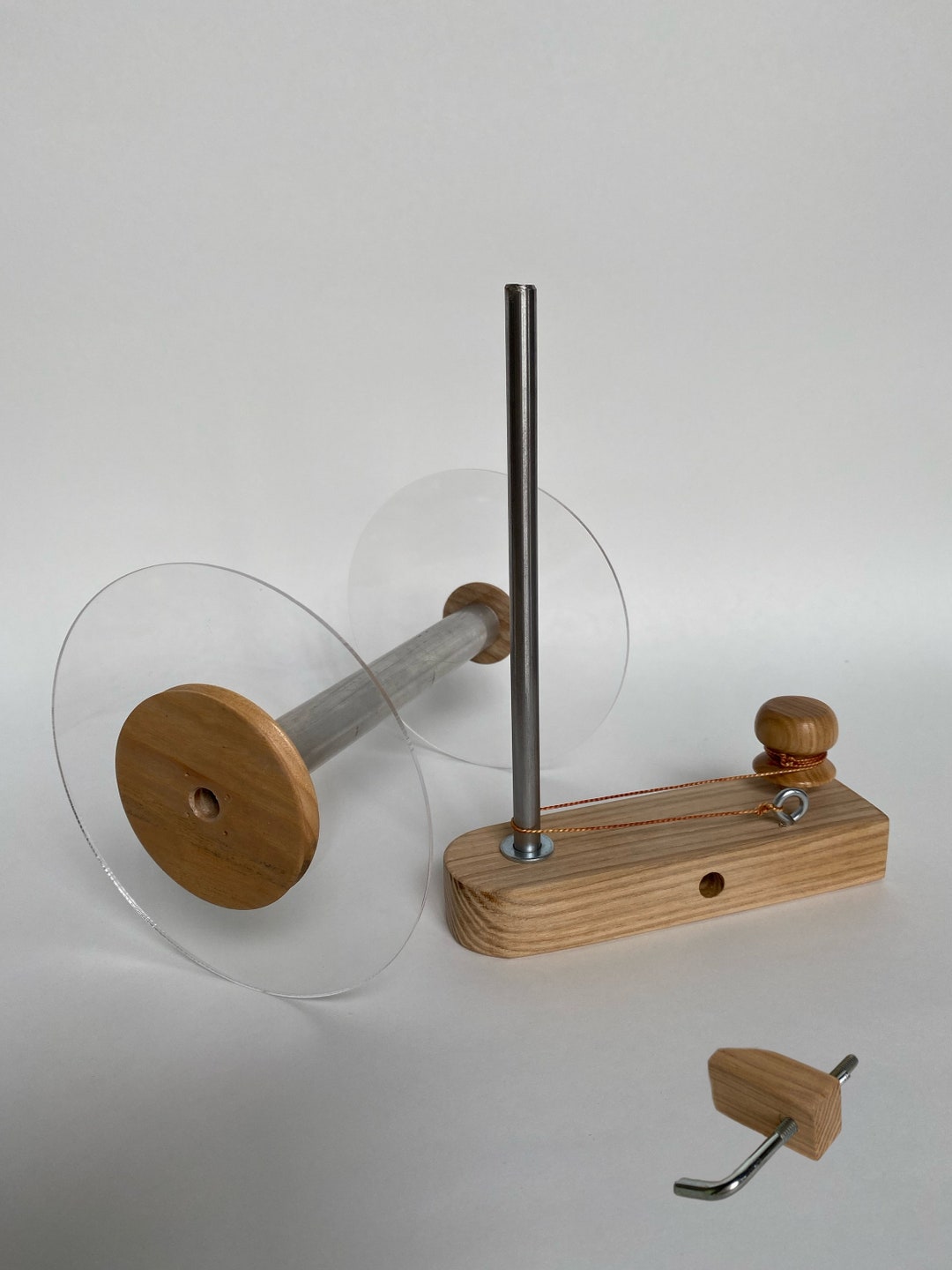 Lazykate Reel With Warp and Tensioner Clamp. Reel for Spinner. Wool ...