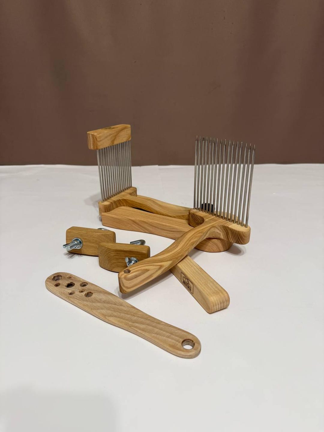 Ash Wool Combs Set – Stainless Steel Fiber Combing Tool With Stand for ...