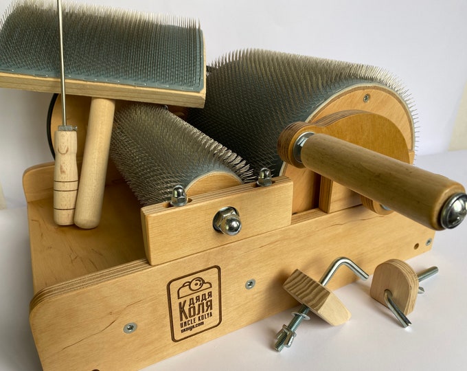 Premium Drum Carding Machine: Handcrafted Wool Comber With 72 TPI ...