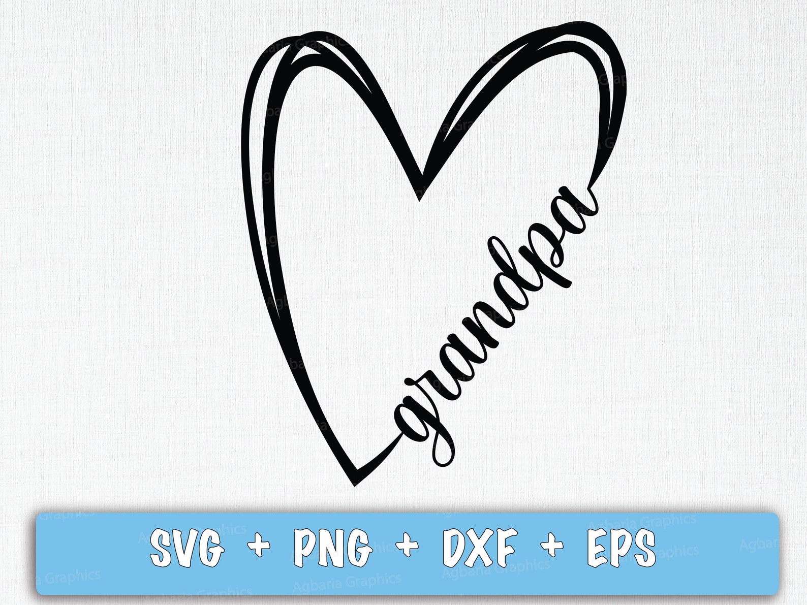 Grandpa Heart Instant Digital Download, Father's Day, SVG PNG, Dxf, Eps ...