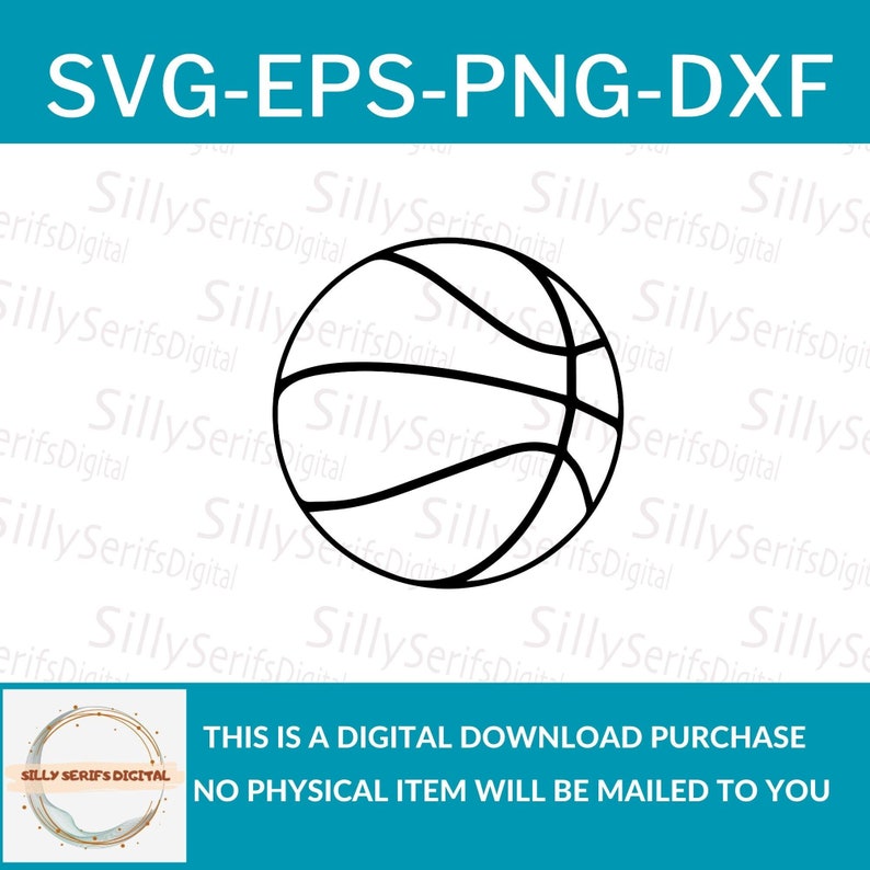 Basketball Outline Svg,cricut Svg, Silhouette Png, Cutting File ...