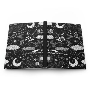Sun Moon Stars Artistic Cover Design Hardcover Journal Matte - Gift for ...