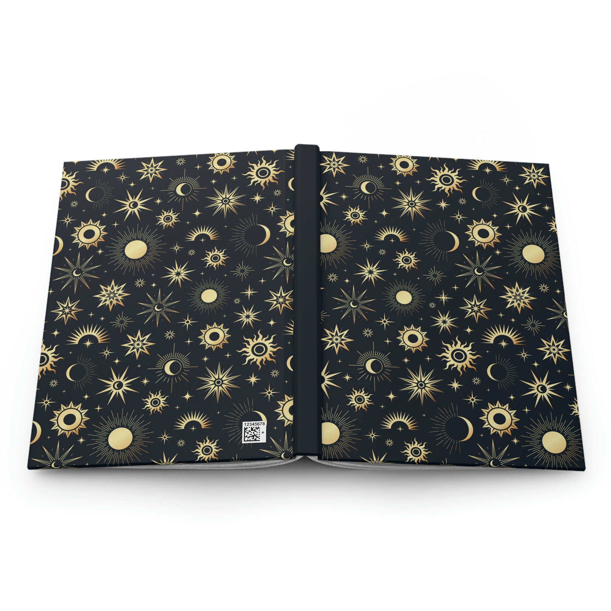 Stars Sun and Moon Cover Design Hardcover Journal Matte Gift for Him ...