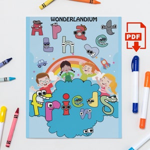 Alphabet Friends PDF Coloring Book - Printable PDF Alphabet Friends ...