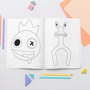 Rainbow Friends PDF Coloring Pages - Printable PDF Rainbow Friends ...