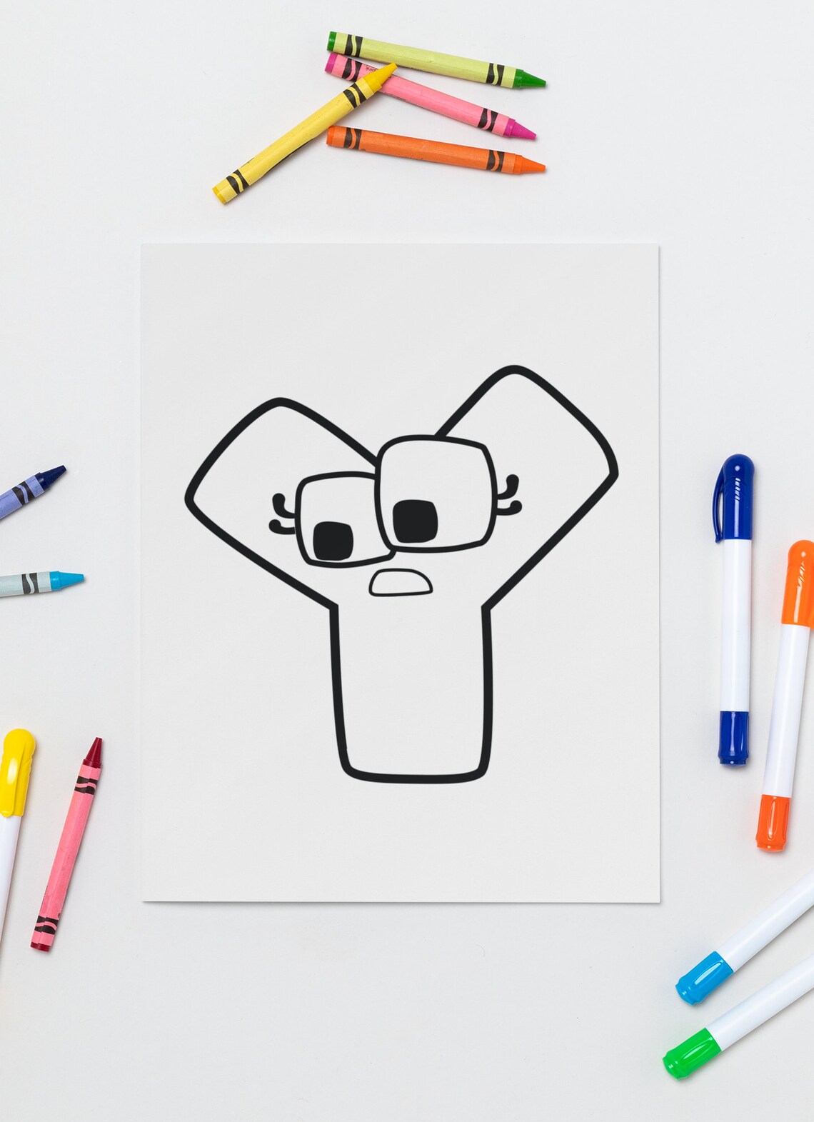 Alphabet Friends PDF Coloring Book - Printable PDF Alphabet Friends ...