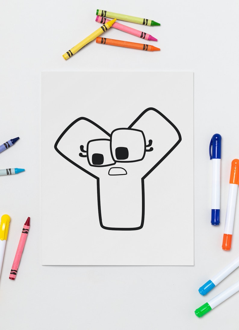 Alphabet Friends PDF Coloring Book - Printable PDF Alphabet Friends ...