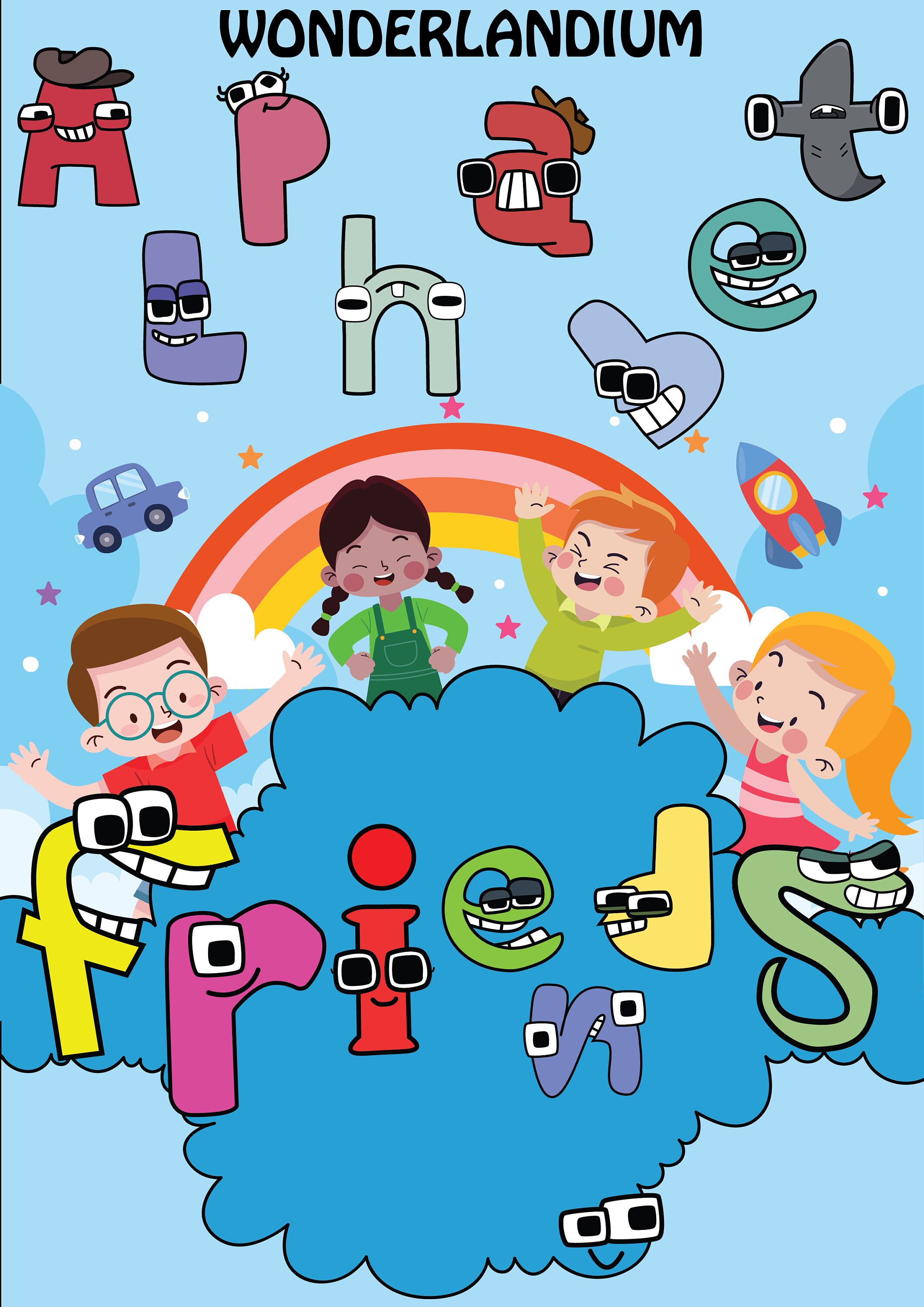 Alphabet Friends PDF Coloring Book - Printable PDF Alphabet Friends ...