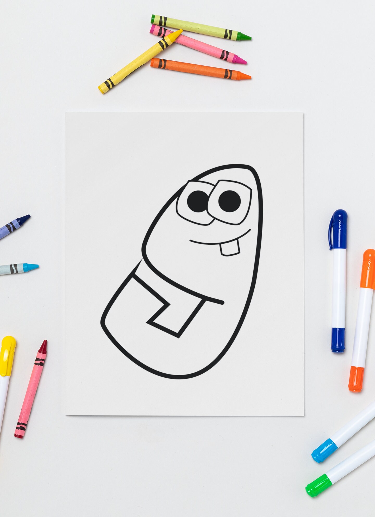 Alphabet Friends PDF Coloring Book - Printable PDF Alphabet Friends ...