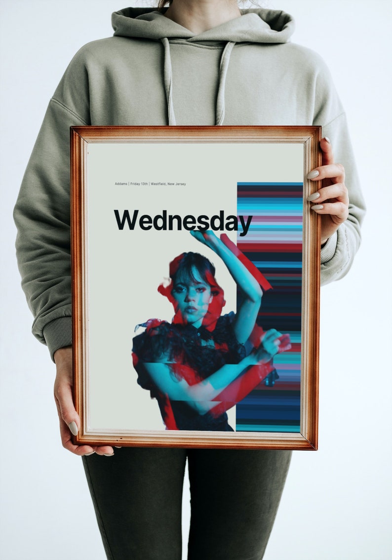 Wednesday TV Poster Digital Posters Minimalist Movie Poster Digital ...