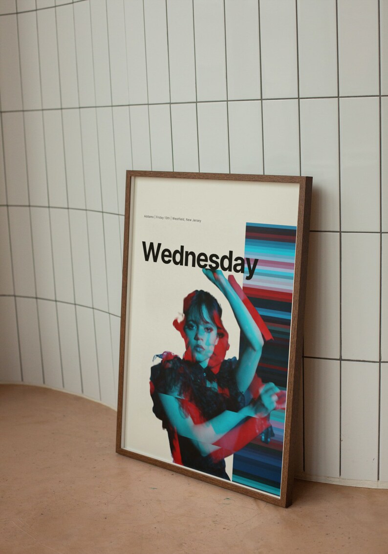 Wednesday TV Poster Digital Posters Minimalist Movie Poster Digital ...