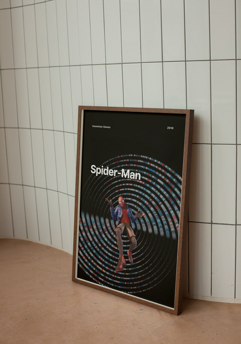 Spider-man Poster, Spider-man Art, Digital Download, Wall Art Poster ...