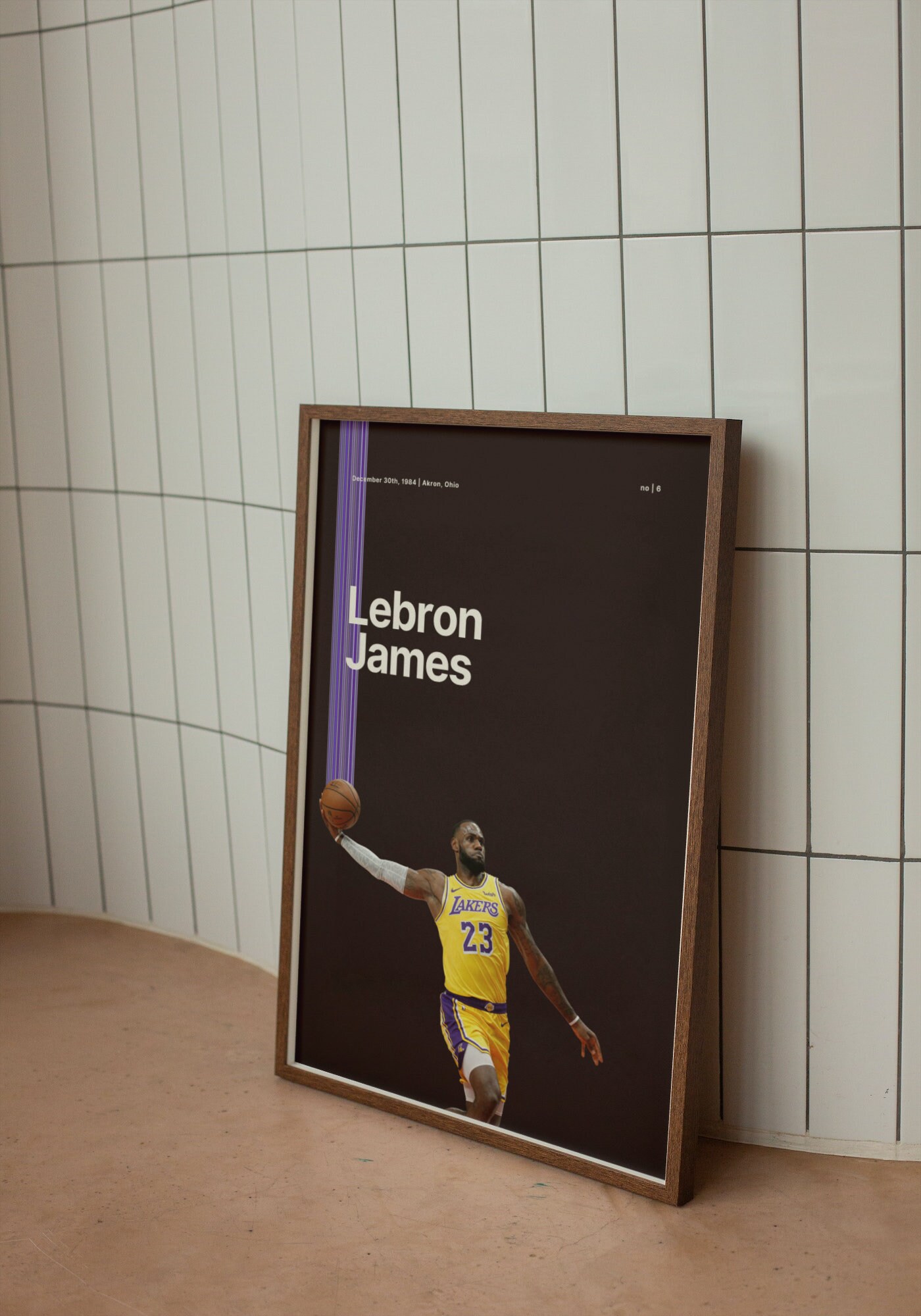 Lebron James Poster Basketball Poster Minimalist Sport Poster Digital ...
