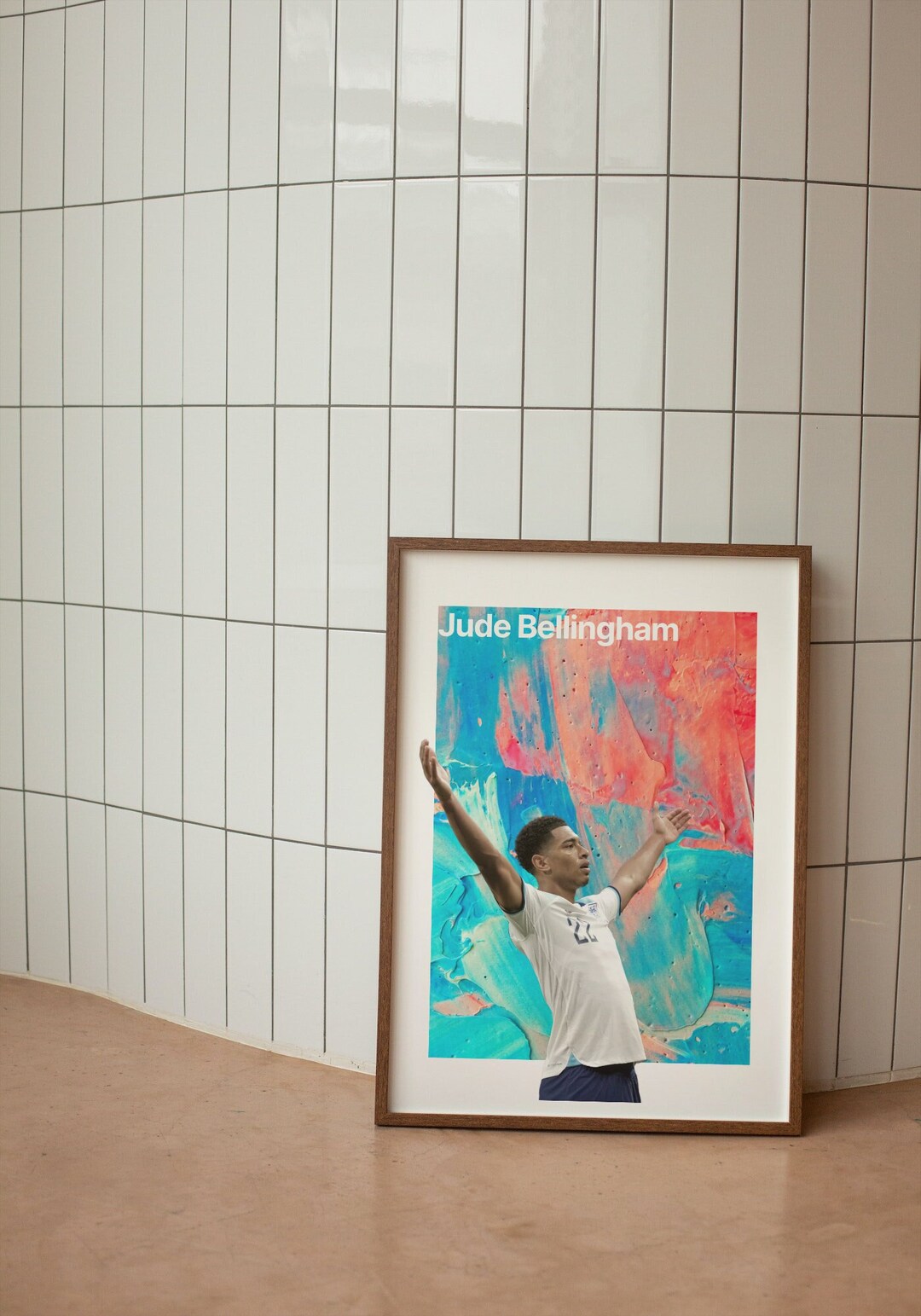 Jude Bellingham Football Poster Soccer Posters Minimalist Sport Poster ...