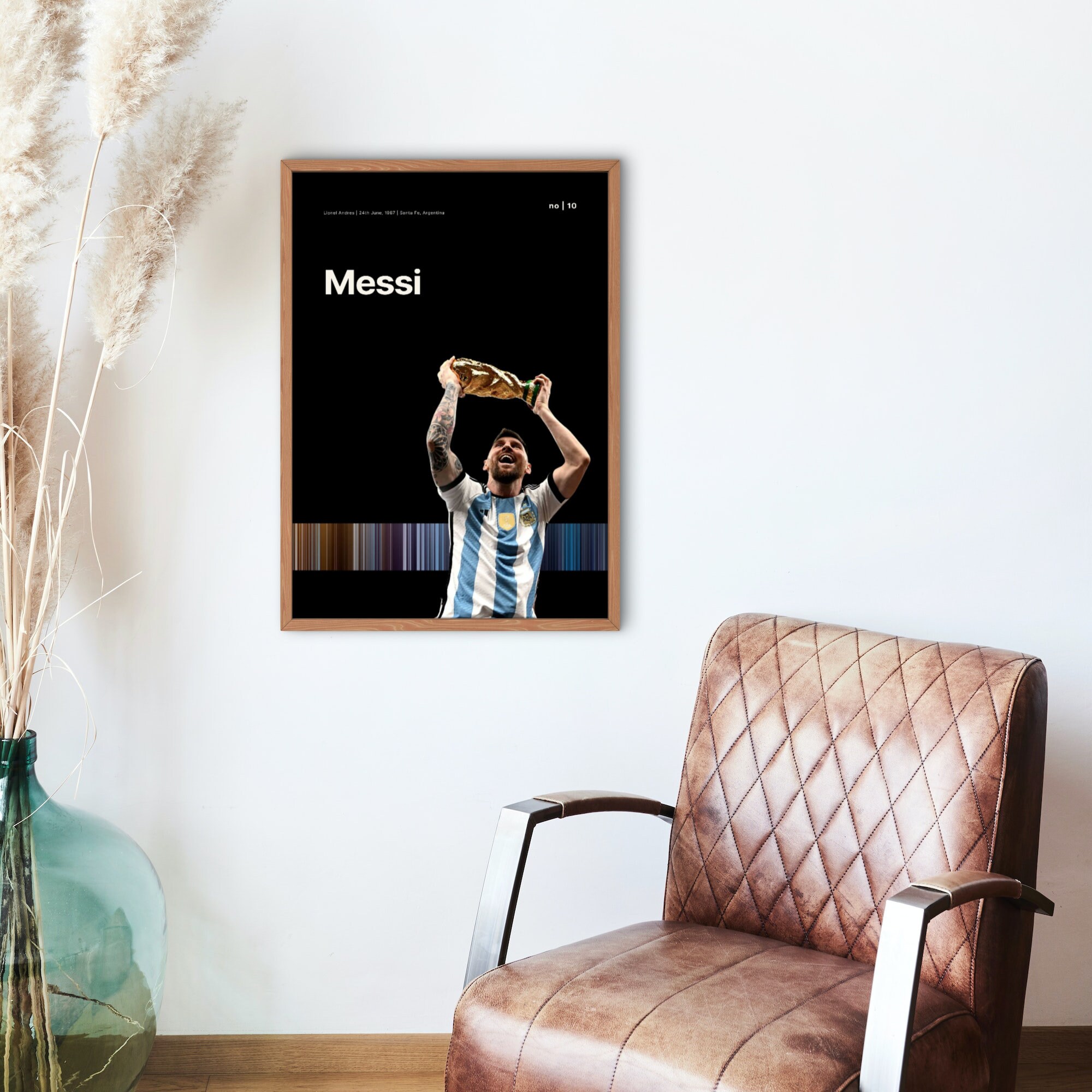Lionel Messi Football Poster Soccer Posters Minimalist - Etsy